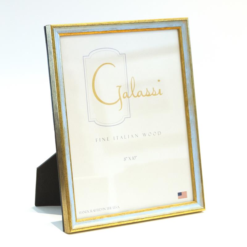 F.G. Galassi 8x10 gold and blue picture frame - style 14880 – Frame It ...