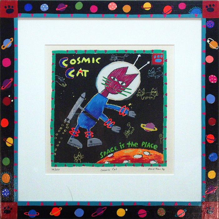 "Cosmic Cat" by Dave Faville – Frame It Waban Gallery